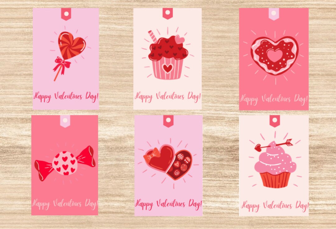 Valentines Gift Tags for Teens Valentines Cards Kids Classroom ...