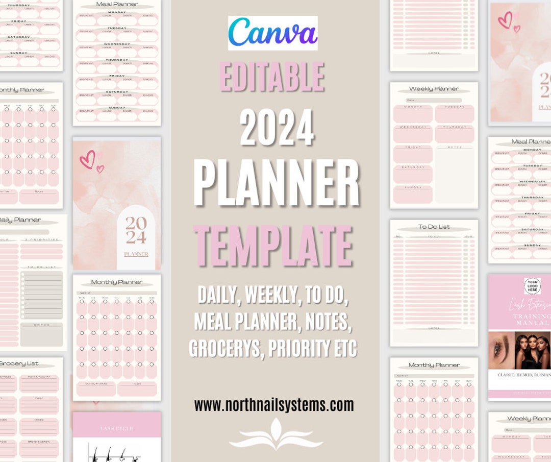 Ultimate 2024 Editable Planner Journal Fully Editable Digital Download ...