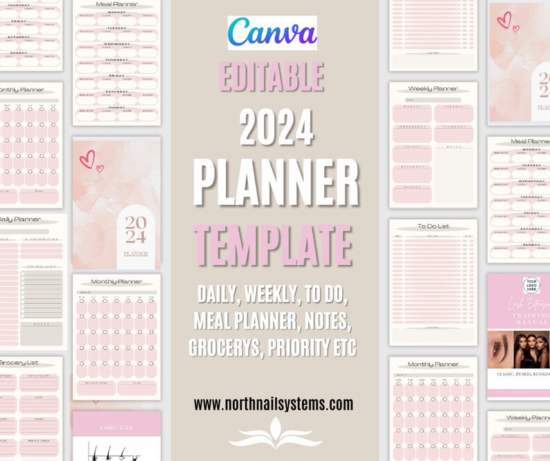 Ultimate 2024 Editable Planner Journal Fully Editable Digital Download ...