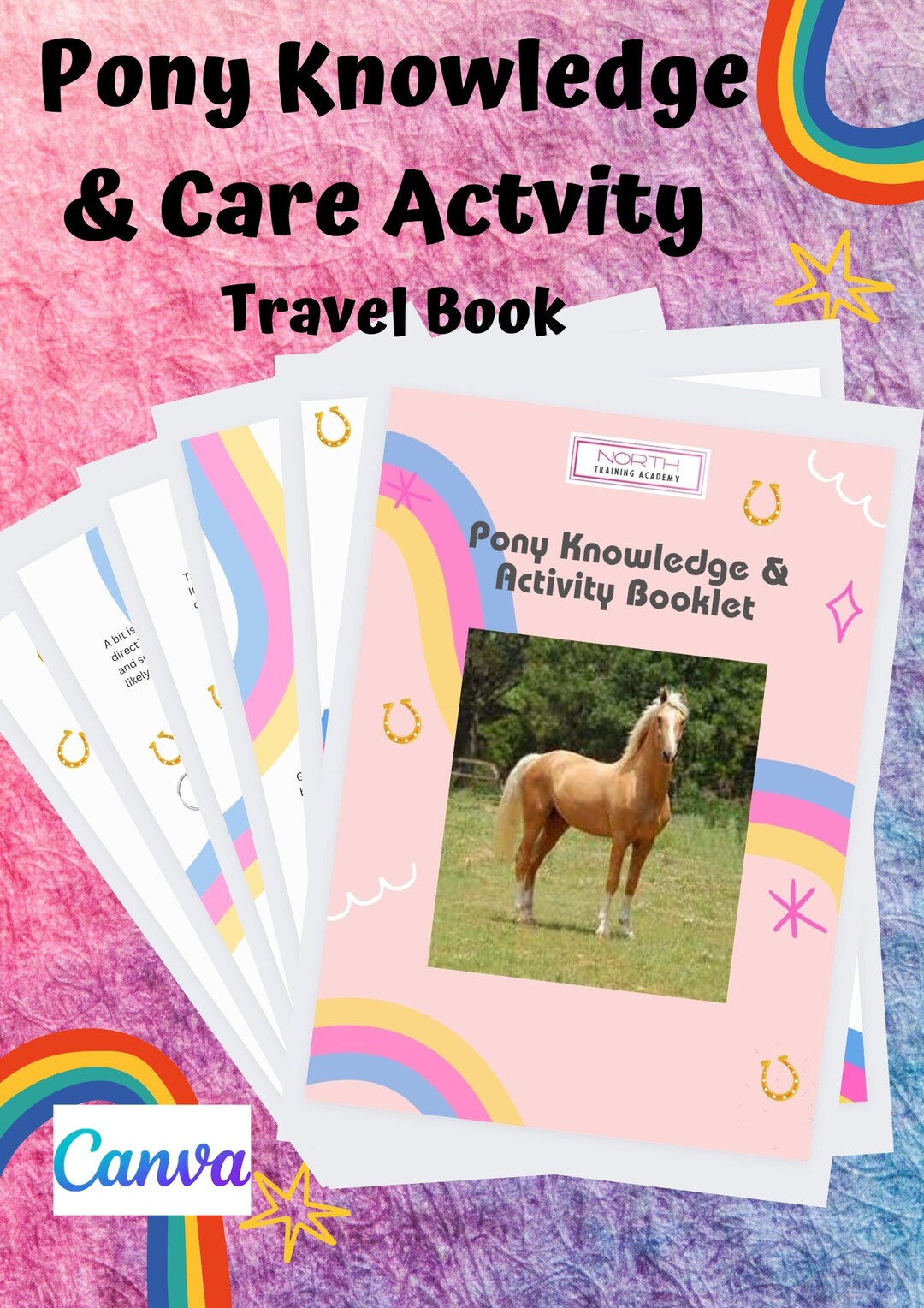 EDITABLE Pony Knowledge & Activity Booklet Digital Download Travel ...