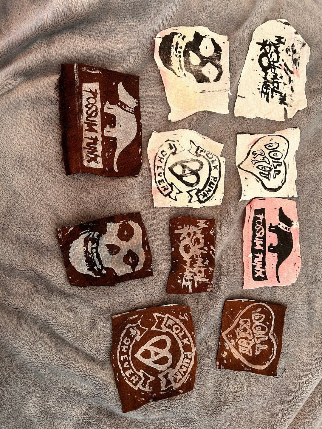 Punk/emo Patches and Patch Pack Misfits Doll Riot MCR Possum Punx - Etsy