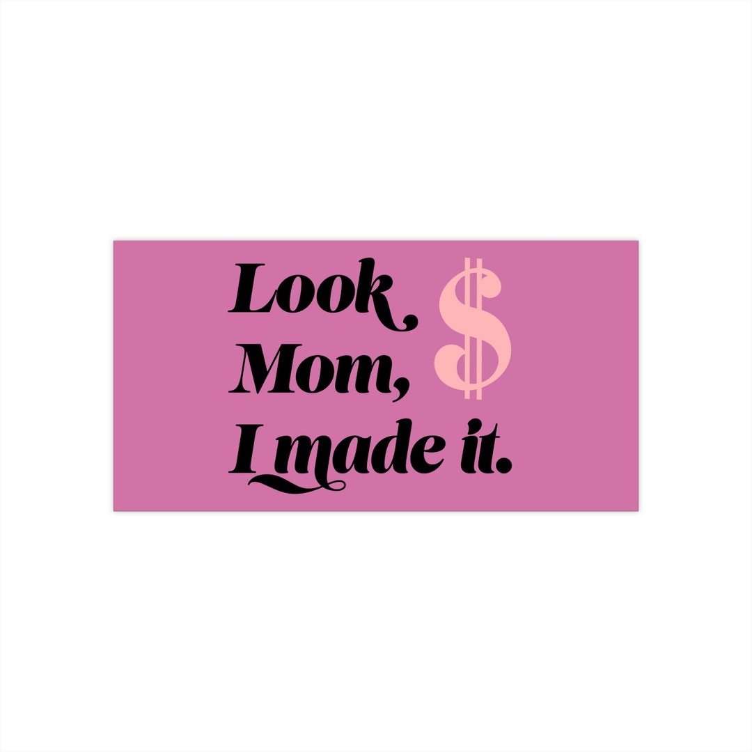 Look Mom I Made It Car Bumper Stickers Fun Car - Etsy