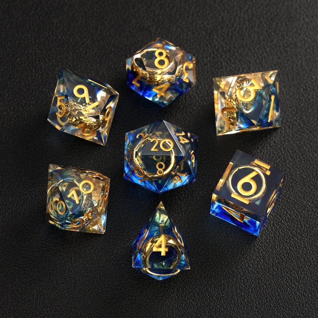 Purple Brass Ring Dice, the Lord of the Rings Dice Set, Resin Dice Set ...