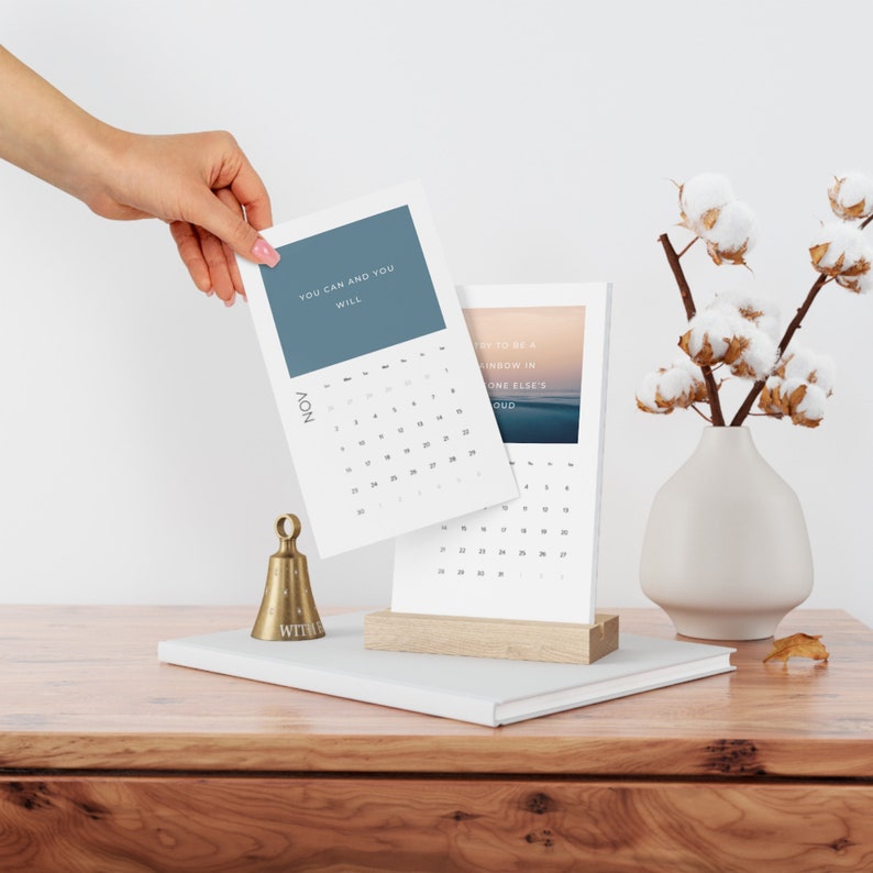 Vertical Desk Calendar 2025 - Etsy