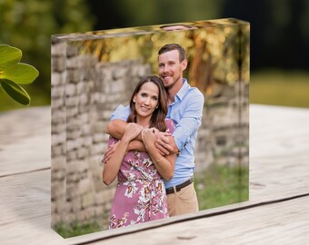 Acrylic Photo Block Custom Photo Collage Picture Frame Personalized ...