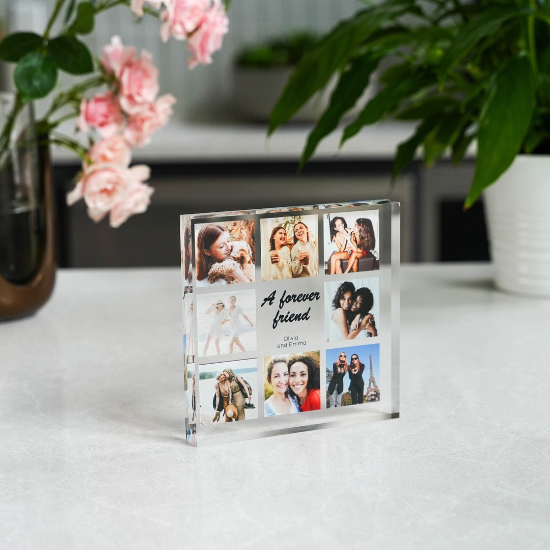 Acrylic Photo Plaque Custom Picture Collage Block Personalized Acrylic ...