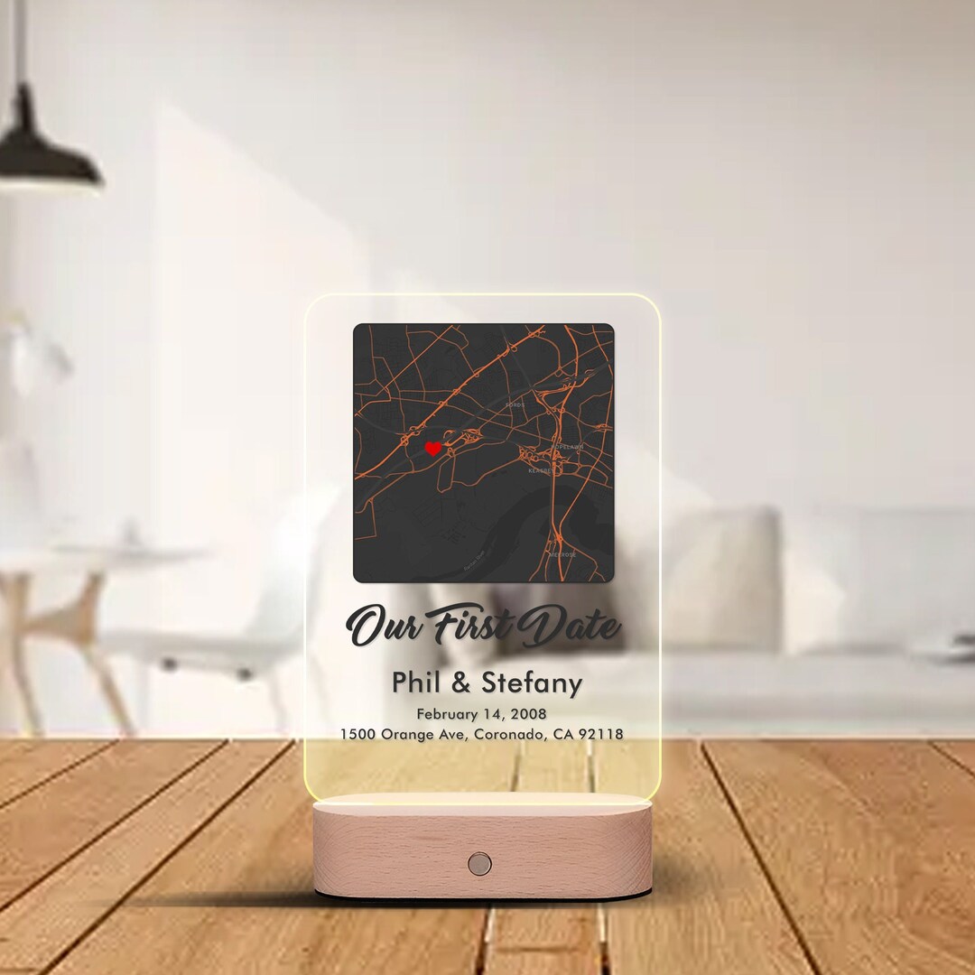 Acrylic Map Plaque Unique Acrylic Sign Personalized Gift for Friends ...