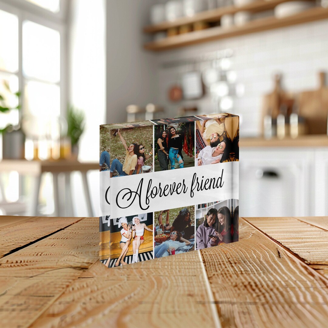 Acrylic Photo Block Custom Picture Collage Engagement Gifts Acrylic ...