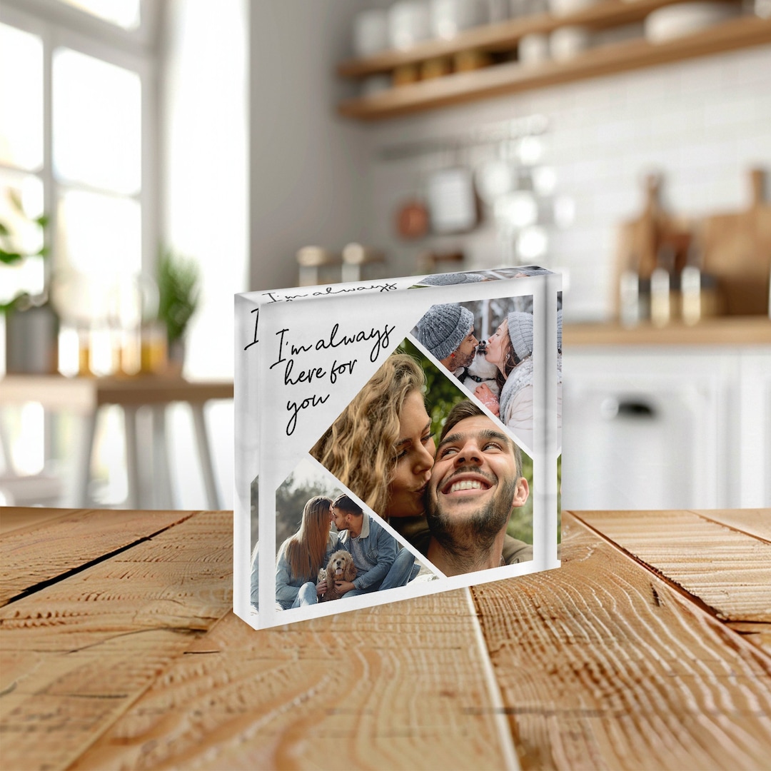 Personalized Gift Custom Acrylic Photo Block Custom Picture Frame ...