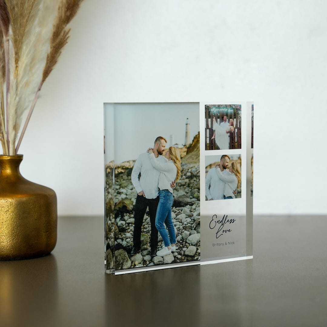 Acrylic Photo Block Custom Photo Collage Block Personalized Picture ...