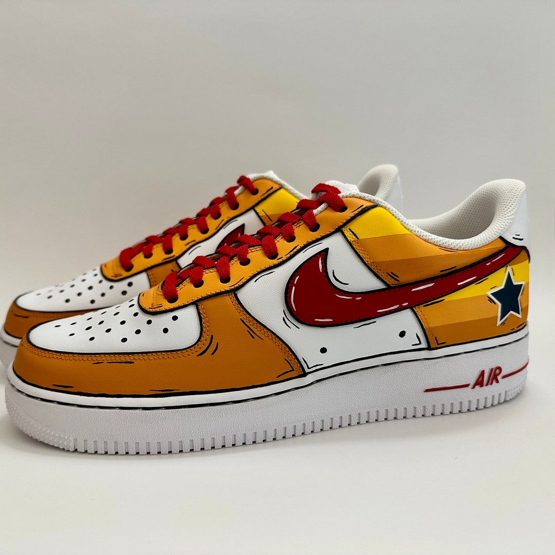 Custom Cartoon Style Air Force 1s - Etsy