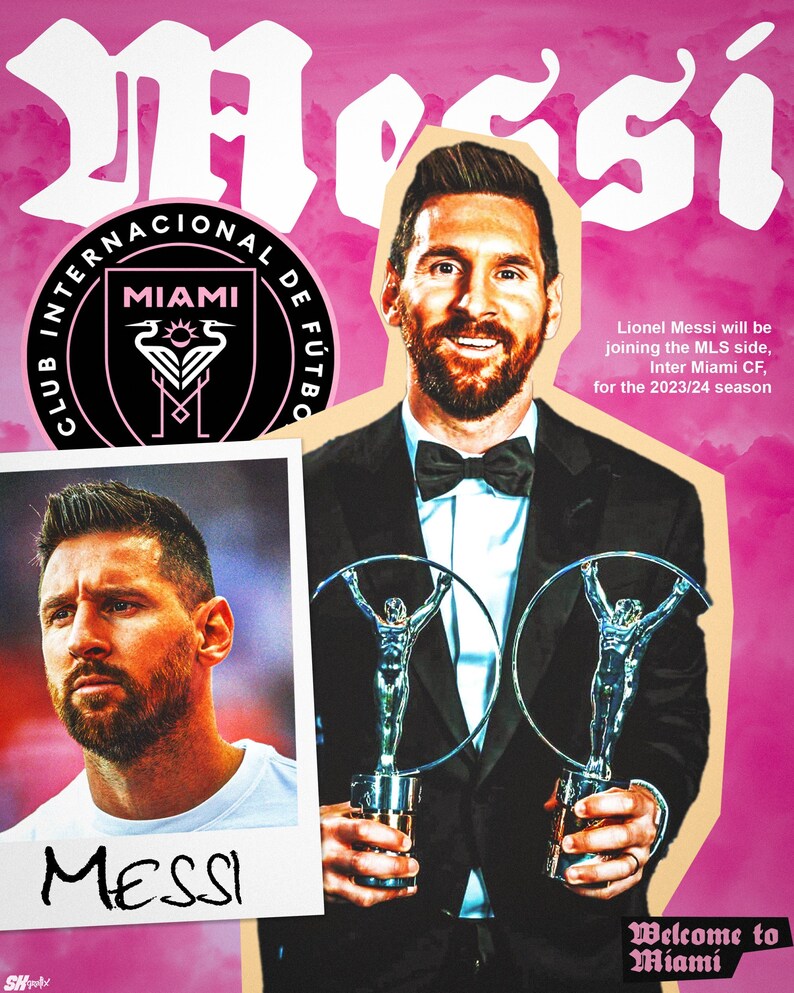 Lionel Messi Moving to Inter Miami CF - Etsy