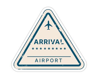 Airplane Blue Sticker - Etsy