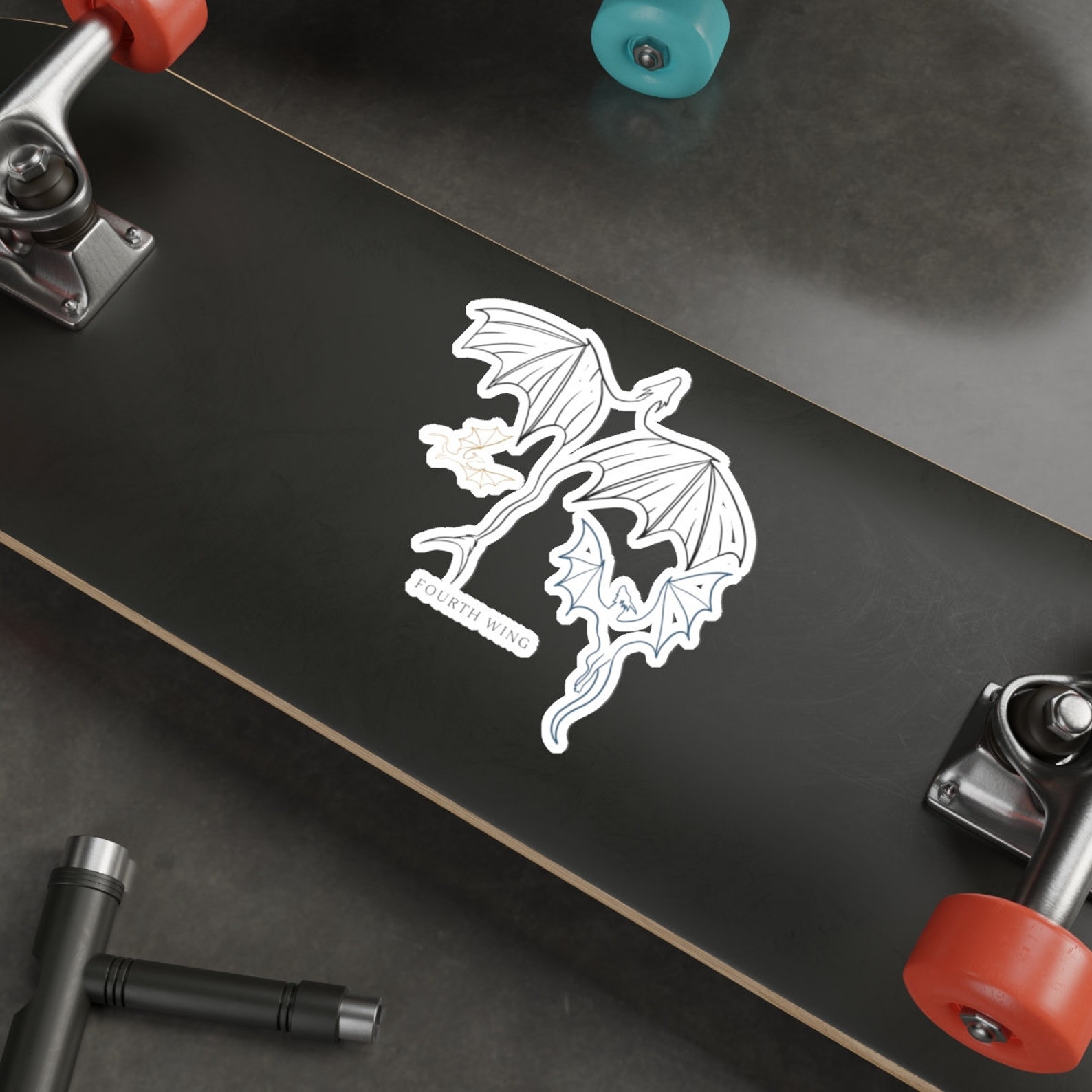 Fourth Wing Sticker, 4th Wing, Tairn, Andarna, Sgaeyl, Dragons, Dragon ...