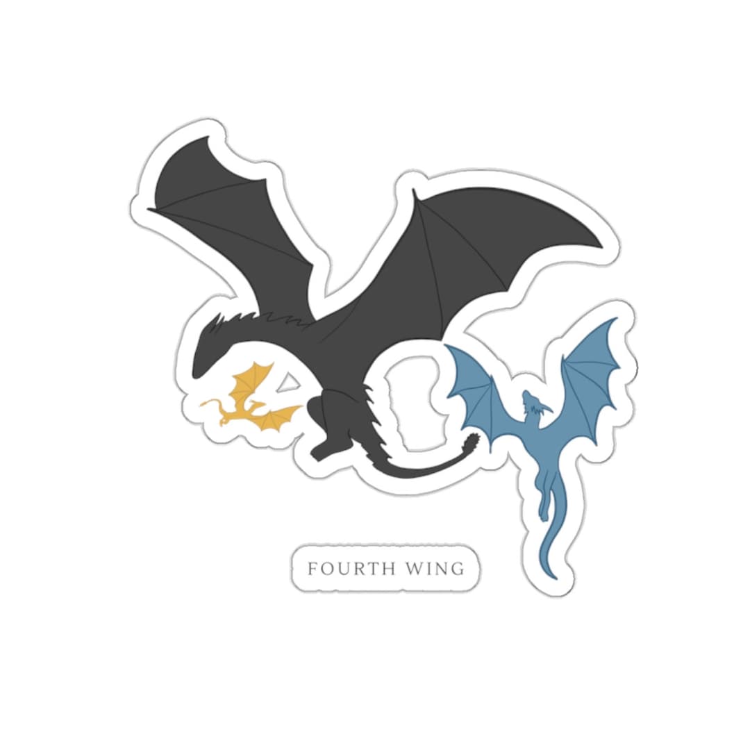 Fourth Wing Sticker, Tairn, Andarna, Sgaeyl, Dragons, Book Lovers ...