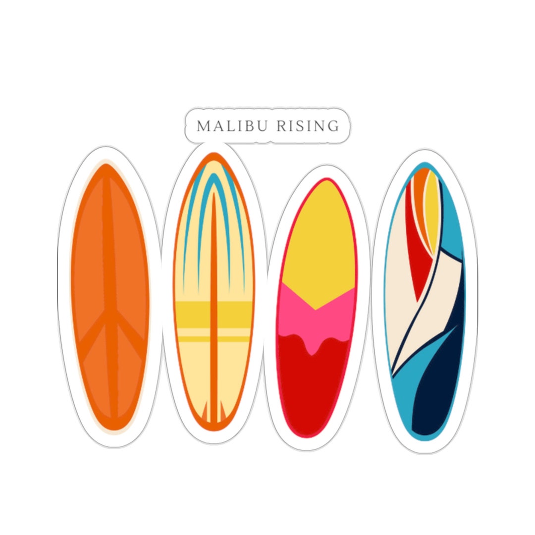 Malibu Rising Sticker, Malibu Rising Stickers, Malibu Rising, Book ...