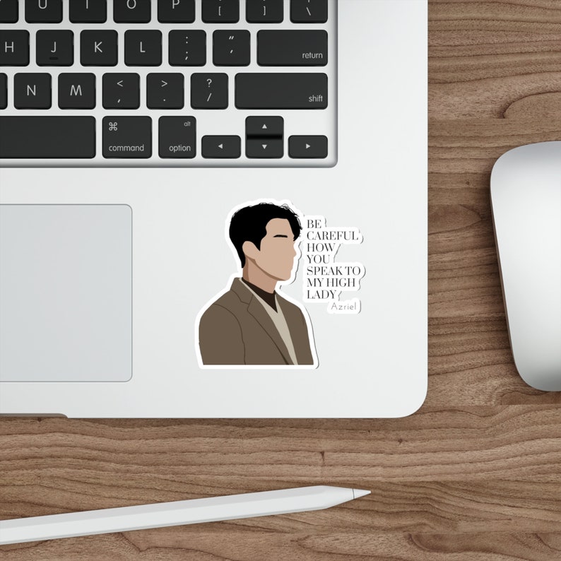 Azriel Sticker, Laptop Sticker, Azriel Quote, Acotar, a Court of Thorns ...