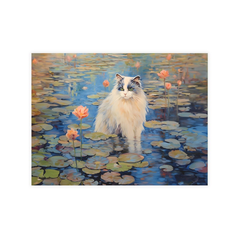 Cat Monet Postcards - Etsy