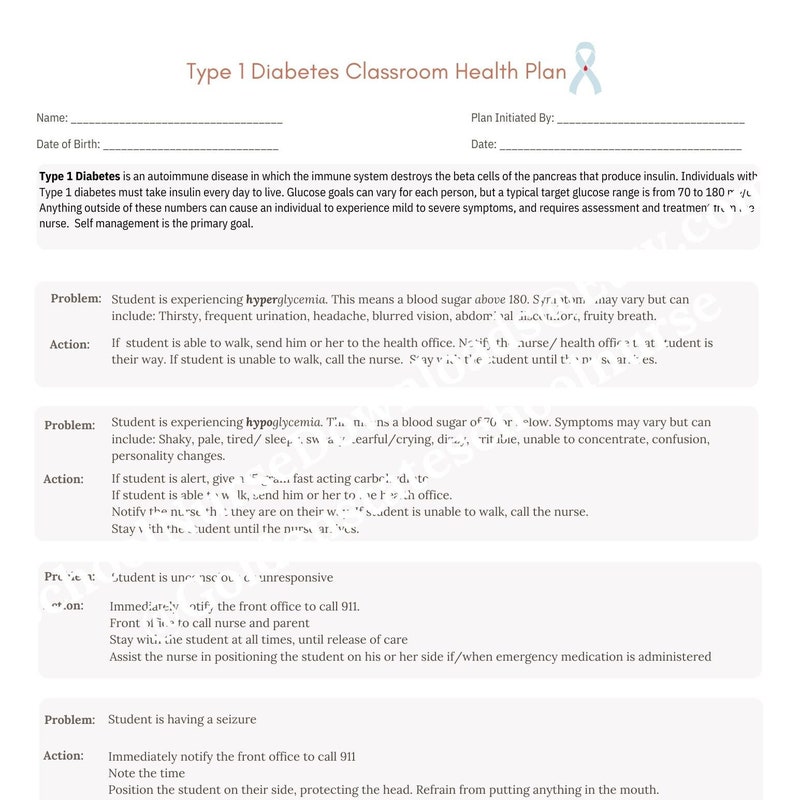 Diabetic Education for Kids - Etsy