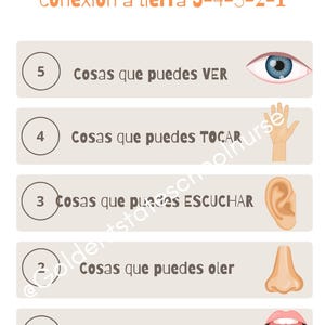 Anxiety- 5-4-3-2-1 Grounding Technique for Children. School Nurse ...