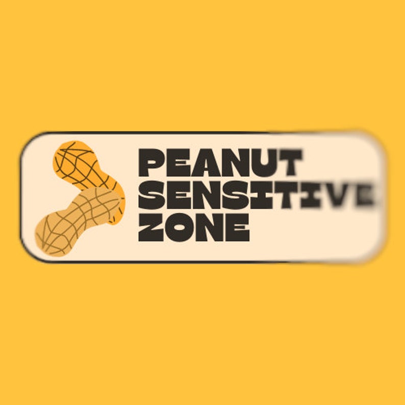 Peanut Sensitive Zone Classroom Signs, Set of 3, Peanut Allergy, School ...