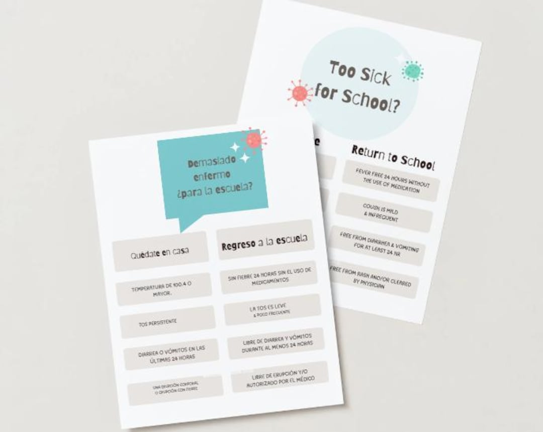 Too Sick for School? Illness and Return to School Guidelines ...