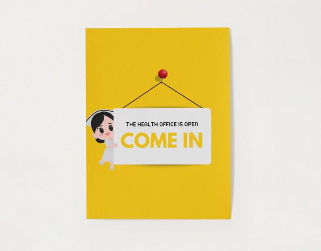 School Nurse- Health Office is Open Sign ( 8.5 X 11 and Poster Size) - Etsy