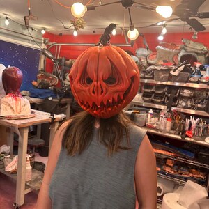 Pumpkin Head Mask - Etsy