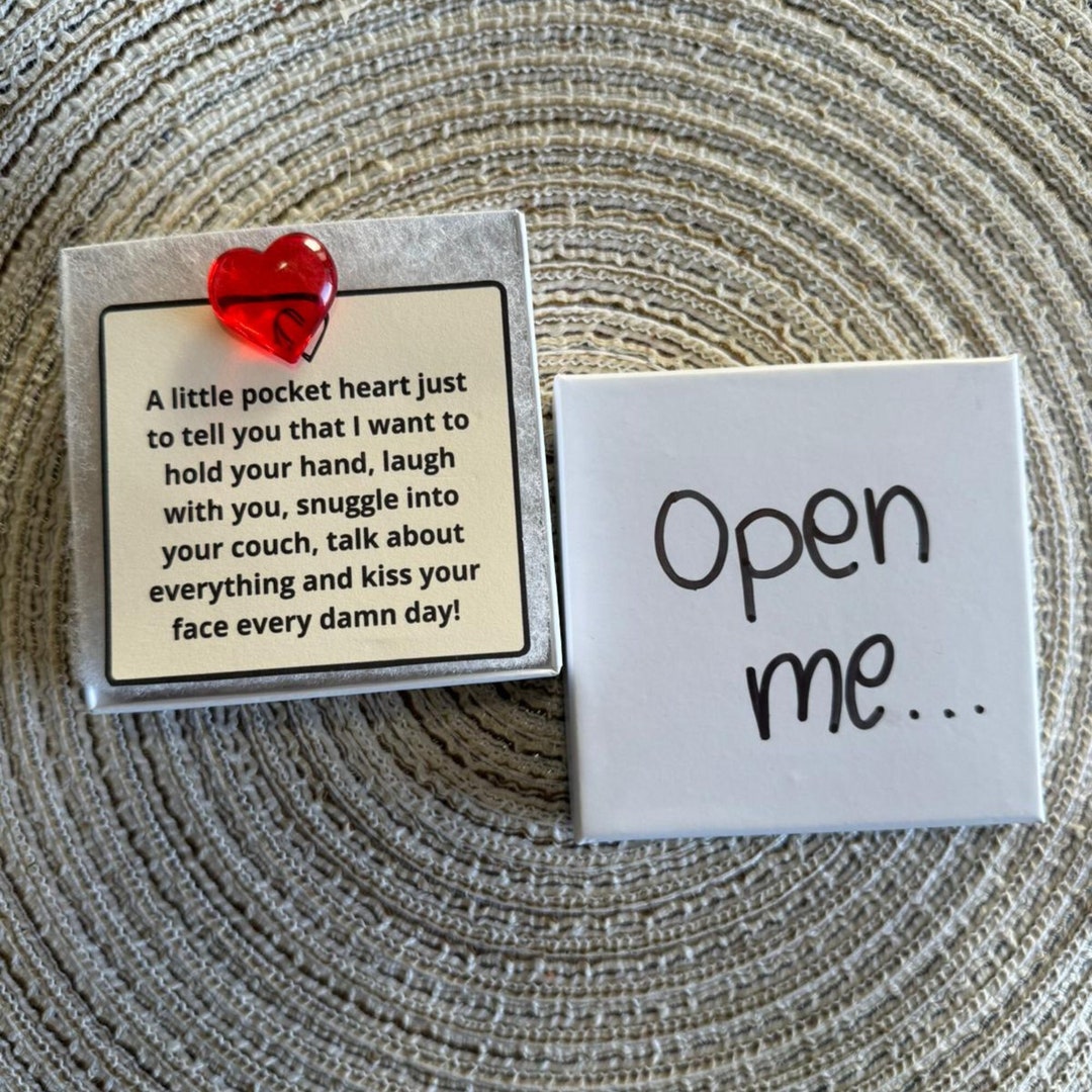 Long Distance Relationship Gift for Boyfriend, Boyfriend Gift Heart ...