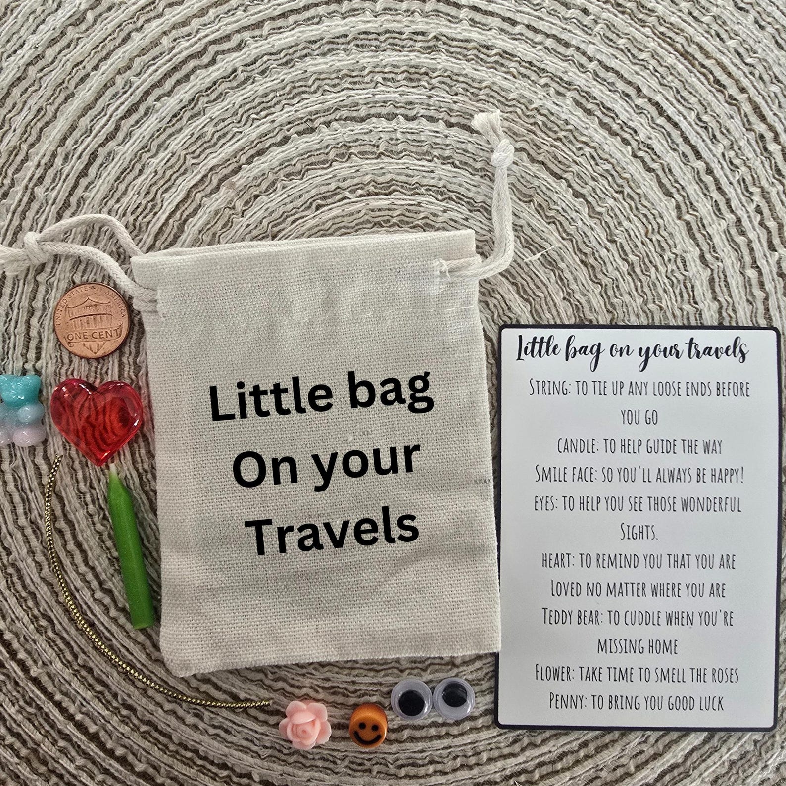 Little Bag on Your Travels , Good Luck Travel for Her Him, Vacation ...
