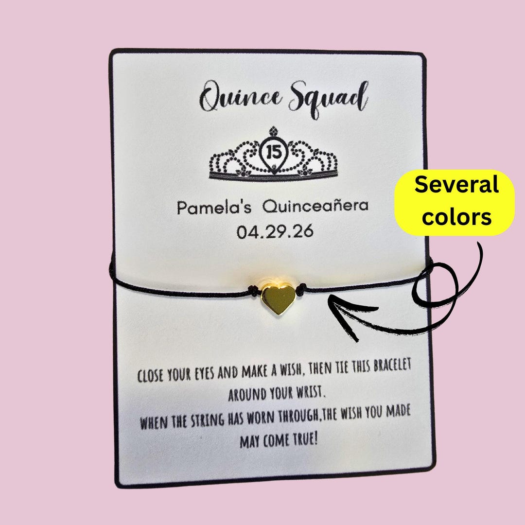 Squad Bracelets for 15th Birthday, Quince Squad Bracelets, Quince Bff ...