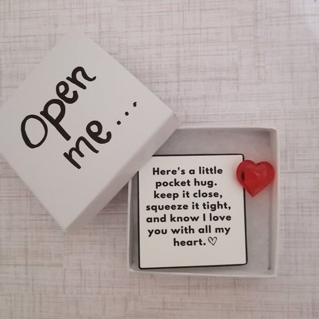 Pocket Hug Love Gift, Token Love Gift, Pocket Heart Hug, Gift for Bf ...