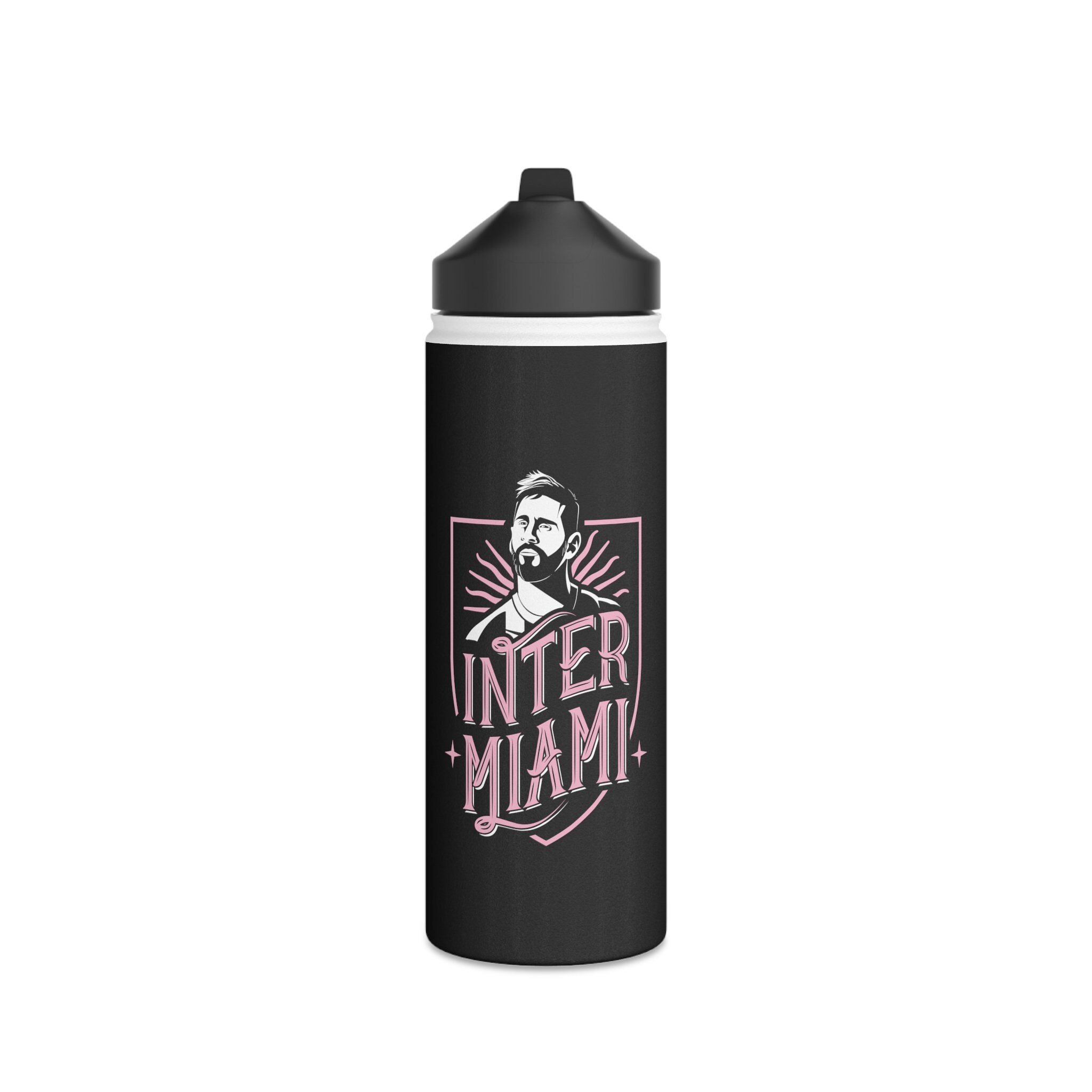 Inter Miami Stainless Steel Water Bottle, Standard Lid, Inter Miami ...