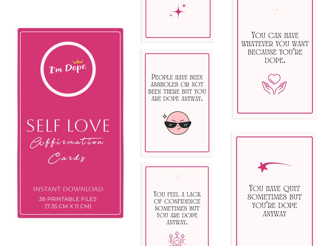 I'm Dope Affirmation Cards Printable Cards Self Love Cards Mantras ...