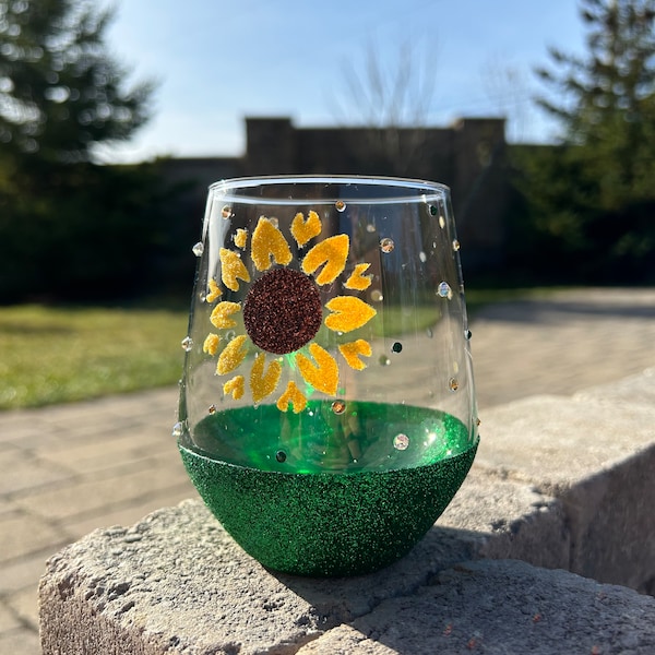 Decorated Glassware - Etsy