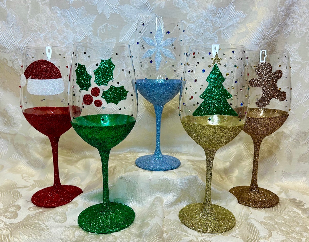 Christmas Glassware - Etsy