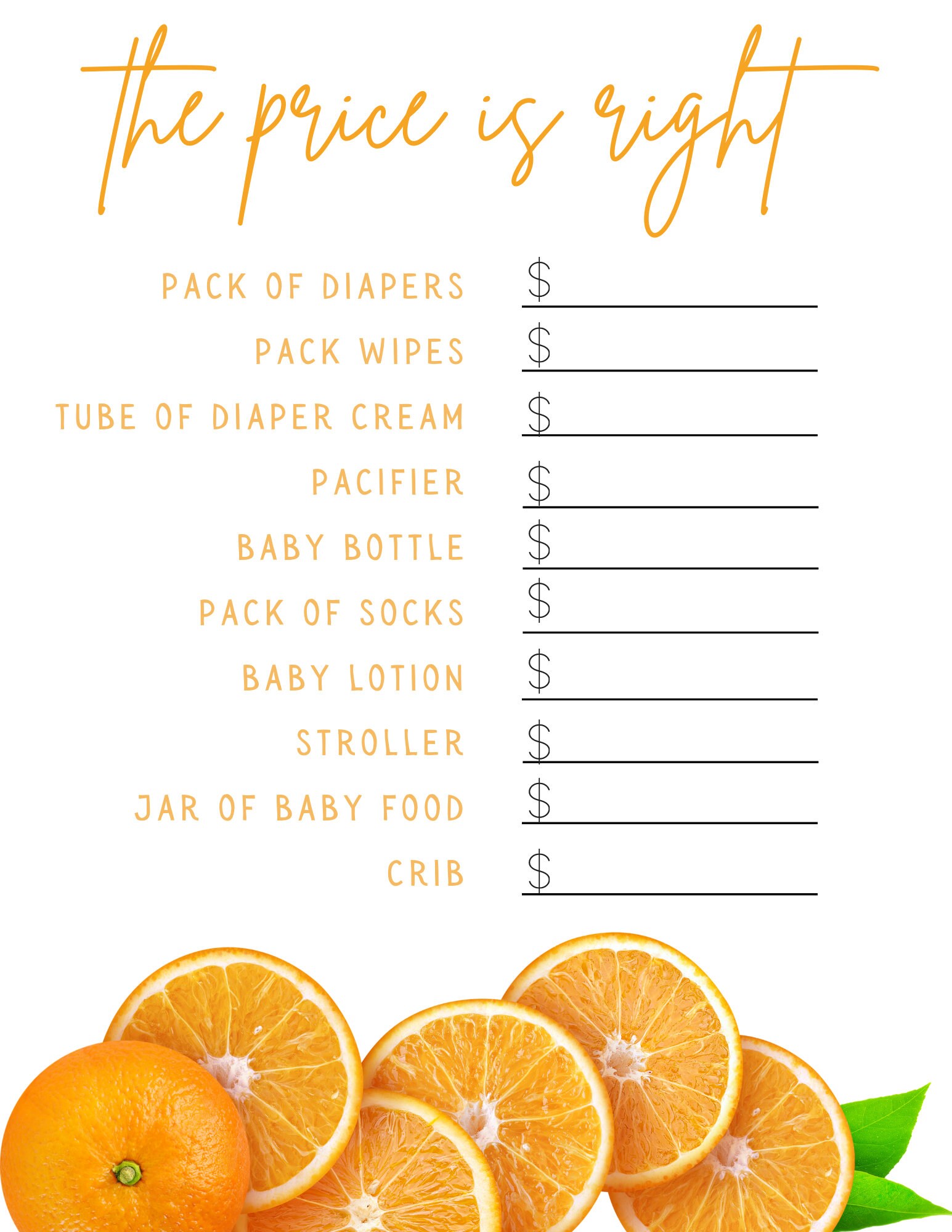 Little Cutie Baby Shower Games Bundle | Little Cutie Baby Shower Theme ...