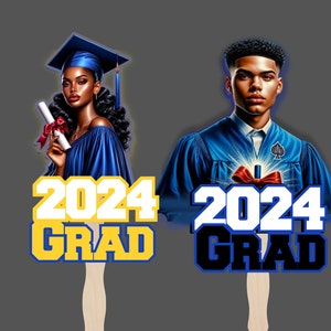 Class of 2024 Graduation Fan Template - Digital Download for Canva - Etsy