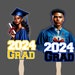 Class of 2024 Graduation Fan Template Digital Download for Canva - Etsy