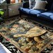 Ornate Floral Bedroom Rug | Tortoise Decor William Morris Style ...