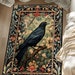 Dark Academia Crowcore Rug Ethereal Bedroom Decor William Morris ...