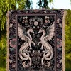 Folklore Dragon Woven Blanket Medieval Aesthetic Fairytale Inspired ...