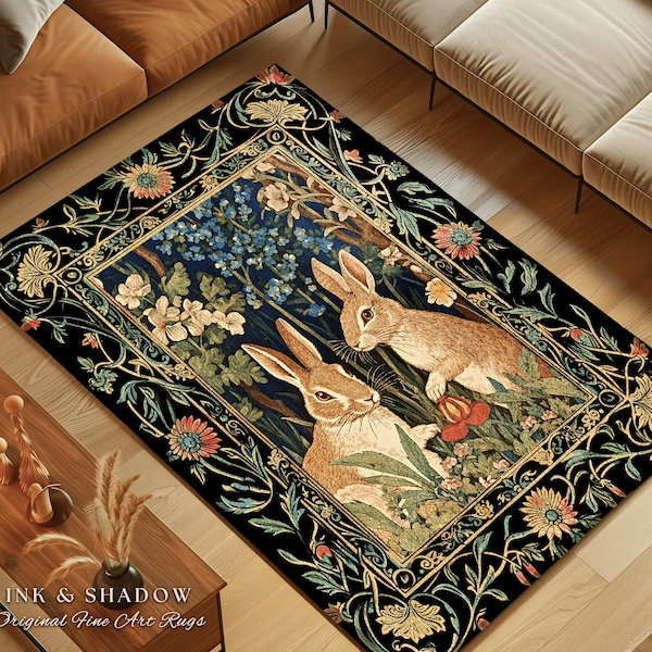 Bunny Rug - Etsy