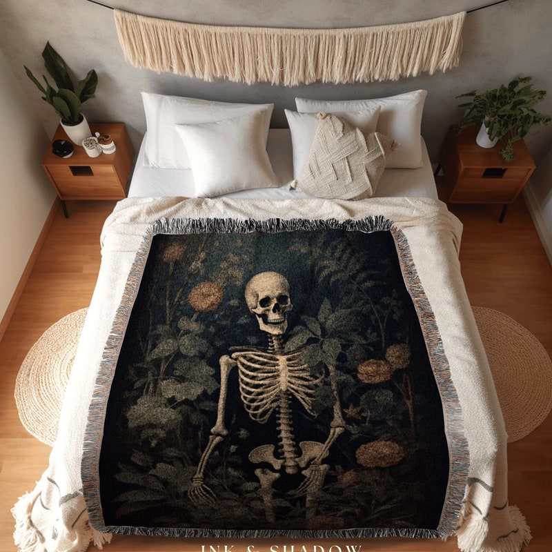 Skeleton Tapestry - Etsy