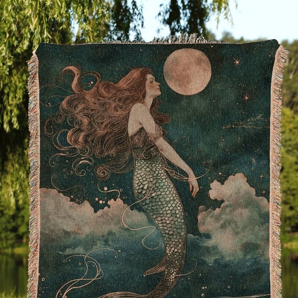 Siren Woven Blanket - Etsy