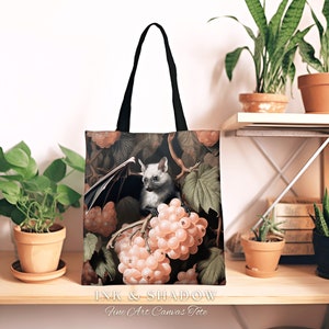 Soft Cottagecore Bat Gothic Tapestry Tote Gift for Bat Lovers Light ...