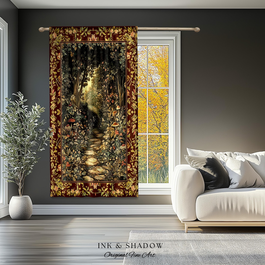 Fairy Ethereal Forest Curtains Mystic Dark Academia Folklore Inspired ...