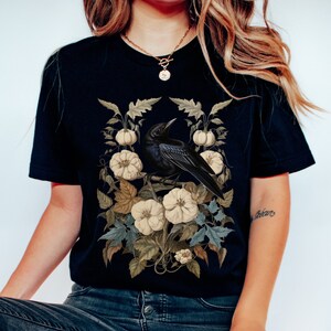 Crowcore Clothing Dark Cottagecore Shirt | Gildan Tshirt Whimsigoth ...