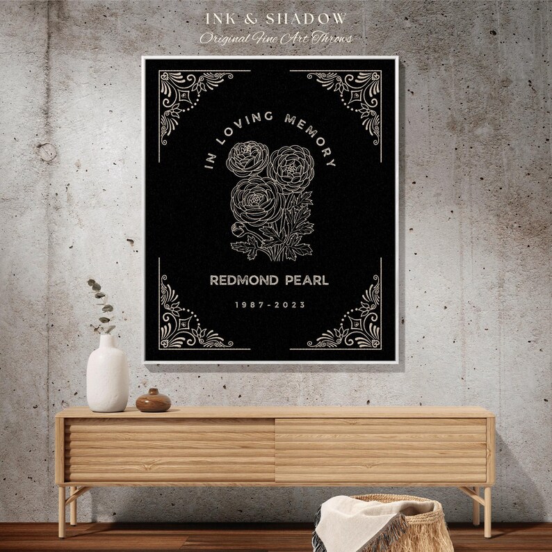 Memorial Blanket Woven | in Loving Memory Gift Sympathy Blanket Woven ...