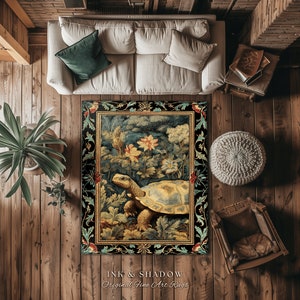 Ornate Floral Bedroom Rug | Tortoise Decor William Morris Style ...